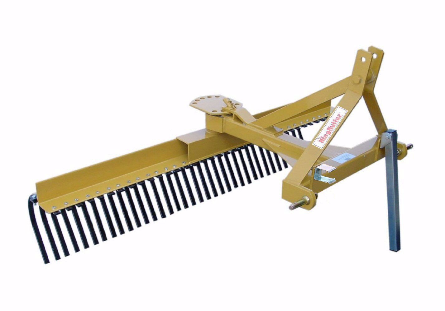 King Kutter. 6 FOOT YARD RAKE SQUARE TUBING