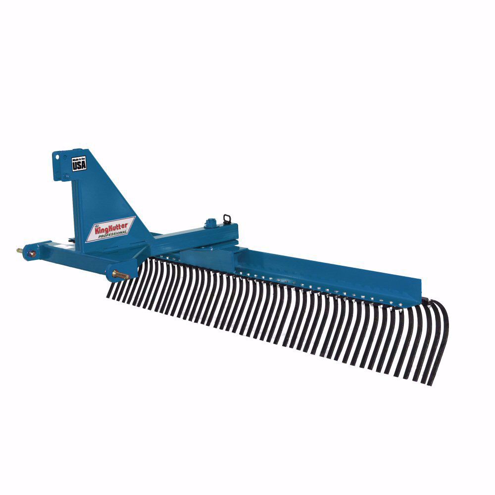 King Kutter. 8 FOOT LANDSCAPE RAKE-48 TINES PROFESSIONAL